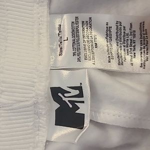 MTV | Pants & Jumpsuits | Mtv Worldwide I Want My Mtv Large White Blue ...